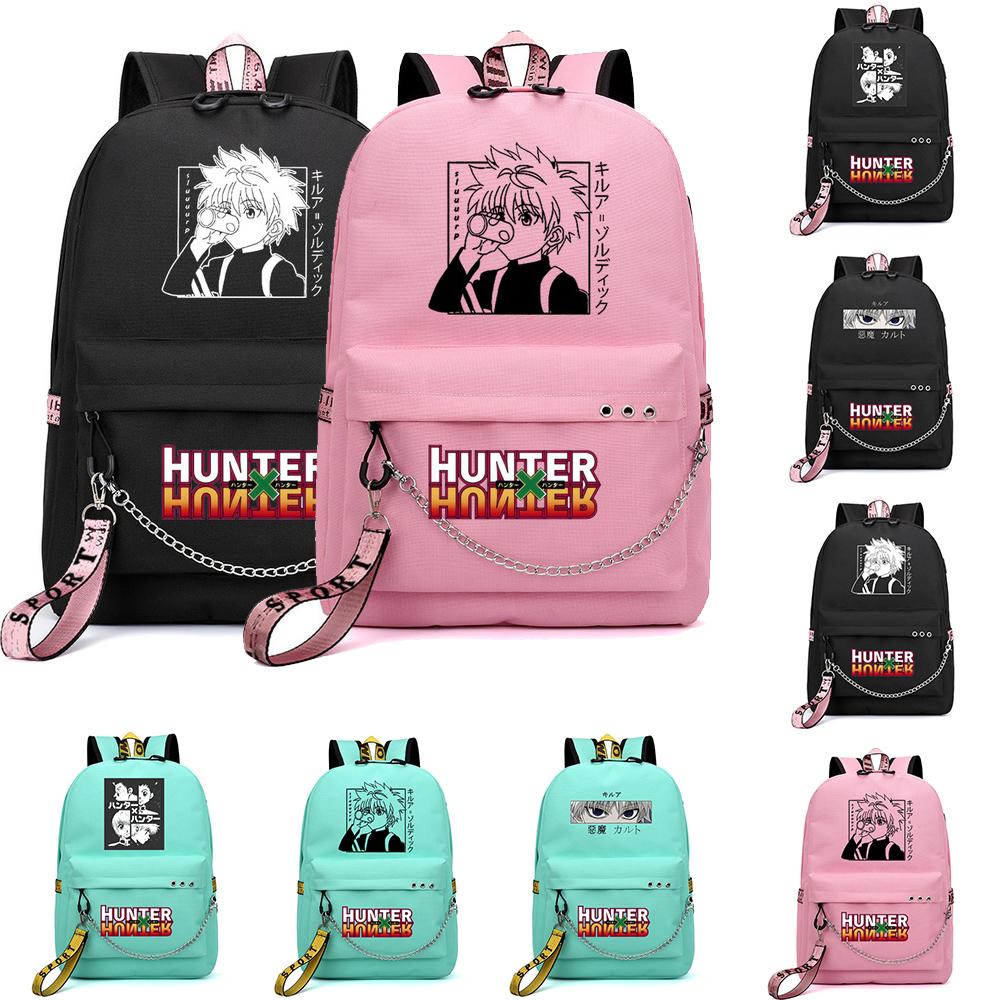Buy Anime Backpack Usb Port School Bag 3D Pattern Rucksack Student ...