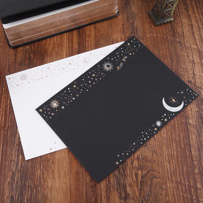 Buy 6pcs/pack Starry Sky Writing Letter Envelope Romantic Creative ...