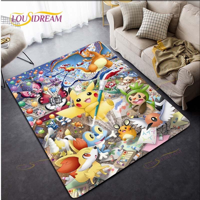 Buy Anime Pokemon Pikachu Rug for Kitchen Doormat Bedroom Carpets for ...