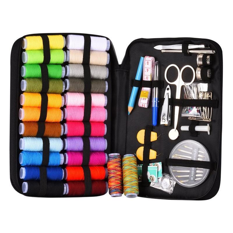 Buy Black Sewing Kit Bag Portable Home Sewing Equipment Cloth Sewing ...
