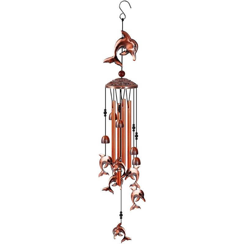 Buy 35 Inch Wind Chimes Retro Dolphin Bells Soothing Melodic Tones for ...