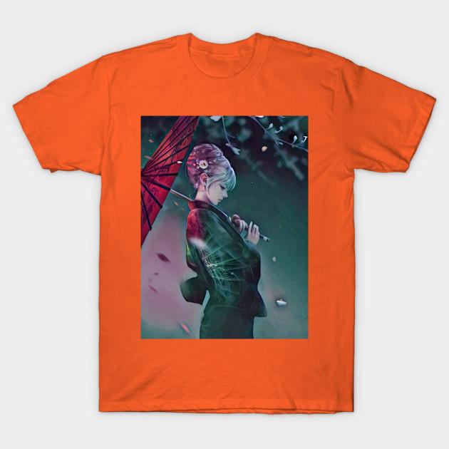 Buy Men Premium Cotton Harajuku T Shirt Japanesse Girl Print Men's Tee ...