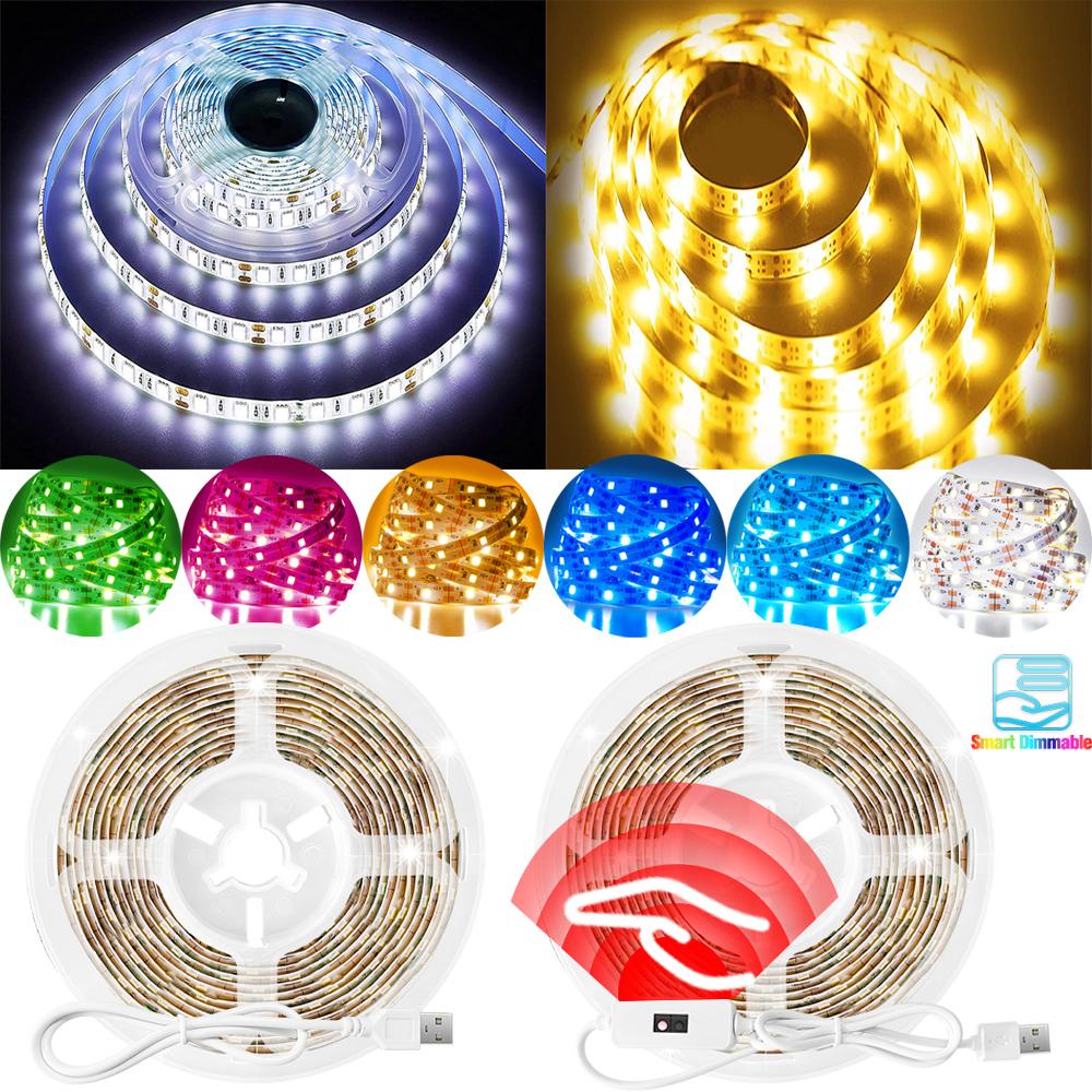 Buy 60Leds/m Hand Sweep Sensor LED Light Strip 5V USB Single Colors ...