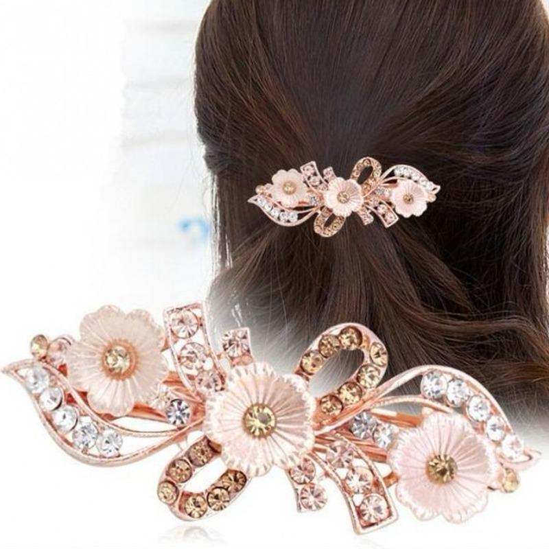 Buy Korean The Diamond Crystal Butterfly Hair Clip Alligator Clip Hair ...