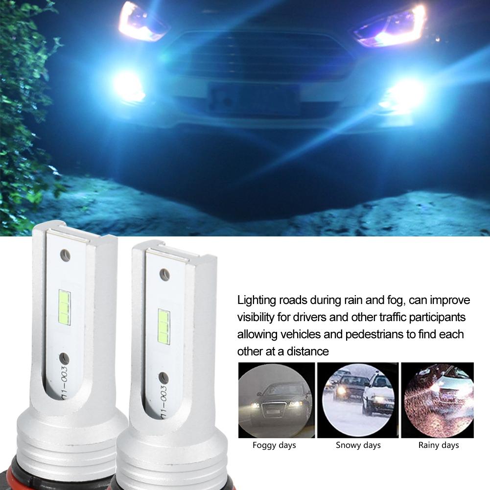 Buy 2pcs 9005 HB3 72W 8000K Ice Blue LED Car Lamp Front Fog Light Bulb ...