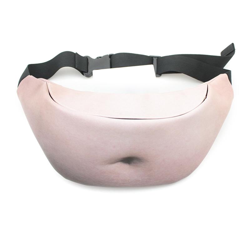 Buy Unisex 3D Fake Beer Belly Muscle Bum Waist Pack with Zipper ...