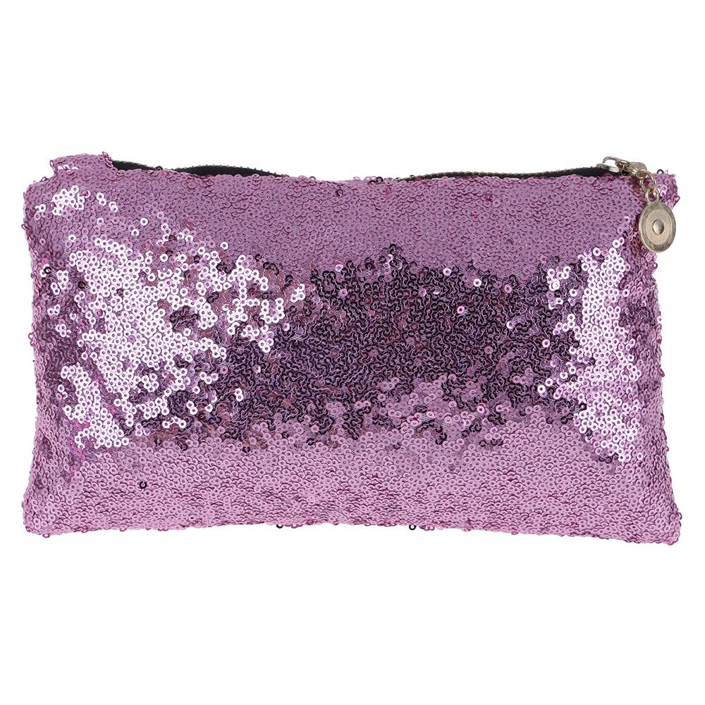 Buy Fish Scales Clutch Handbag Paillettes Wallet Purse Card Money ...