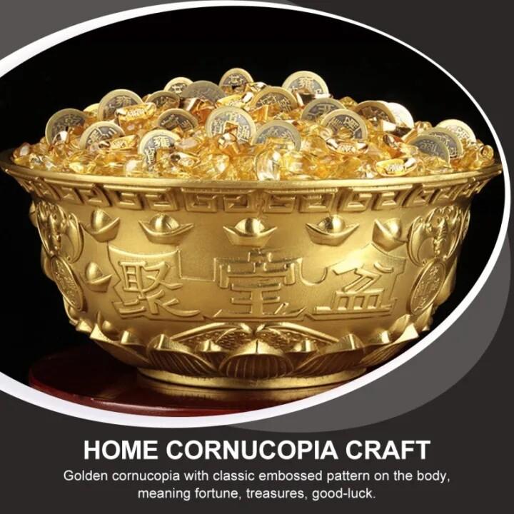 Cheap Feng Shui Bowl Polished Brass Treasure Bowl Home Office Desktop ...