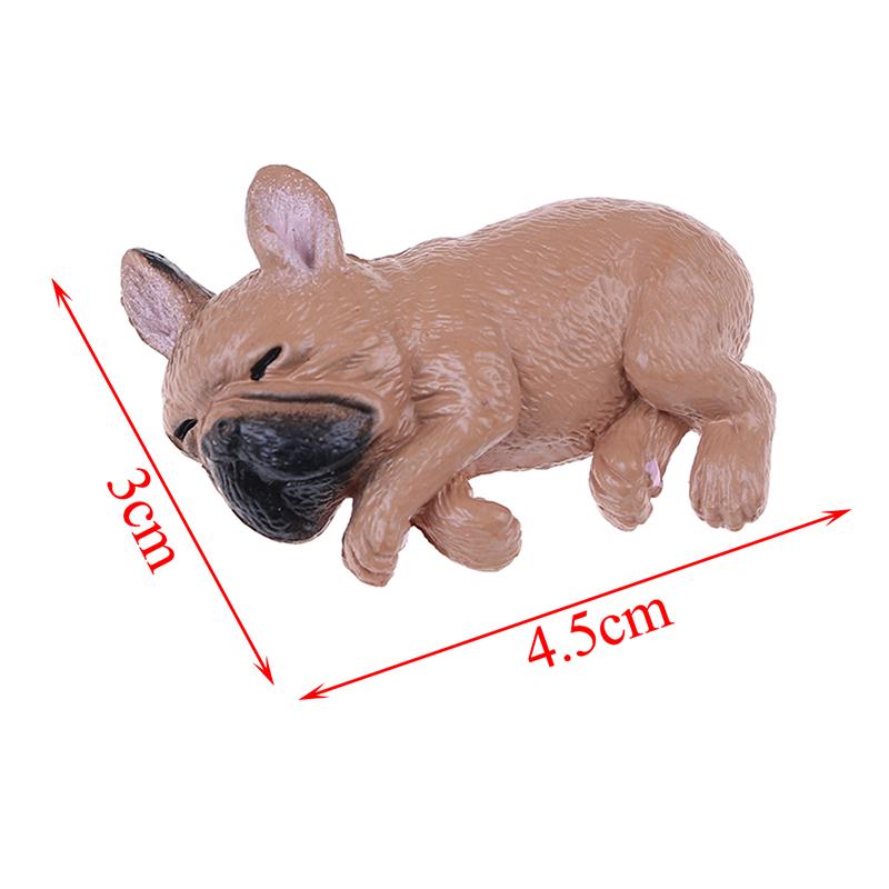 Buy 1Pcs Cute Sleeping Trumpet French Bulldog Model Shiba Inu Figure at ...