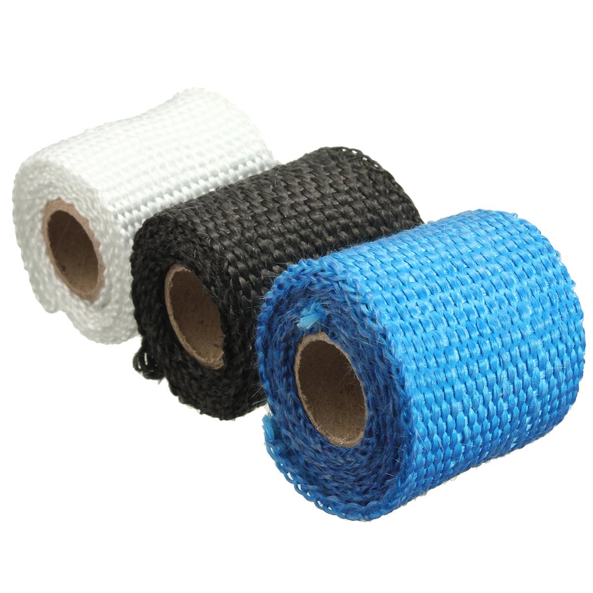 1M 2 Inch Heat Wrap Exhaust Manifold Turbos Headers Tape Downpipe High ...