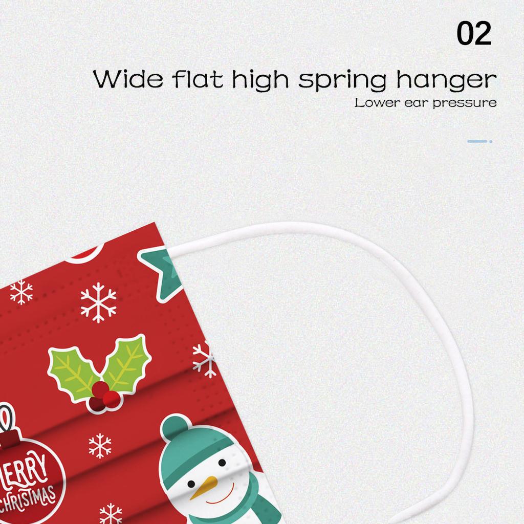 Buy Children's mask Disposable Christmas Face Mask Industrial 3Ply Ear ...