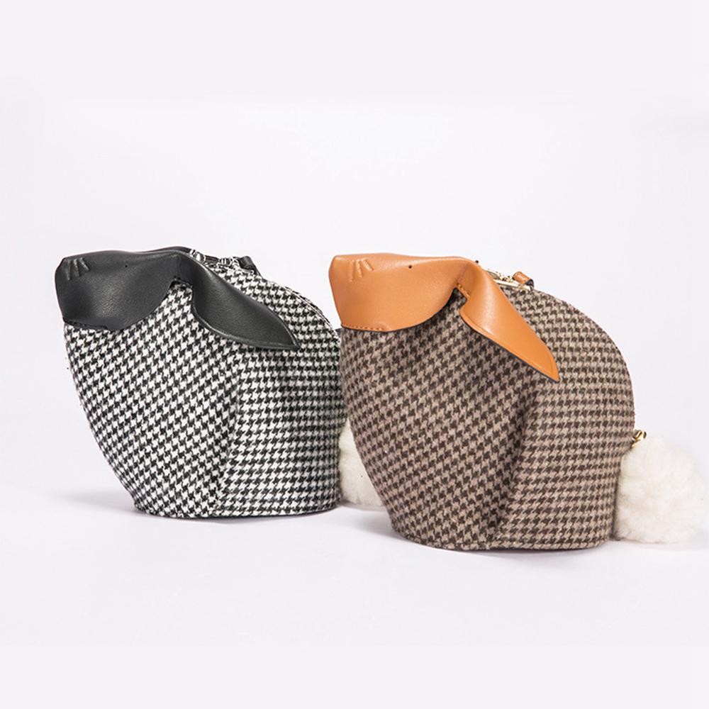 Buy Autumn and Winter New Wool Plaid Soft Bread Crossbody Shoulder Bag ...
