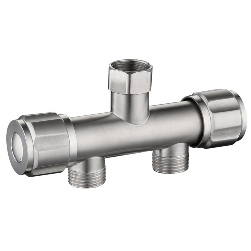 Koupit Stainless Steel Triangle Valve One-in Two-out Double Control ...