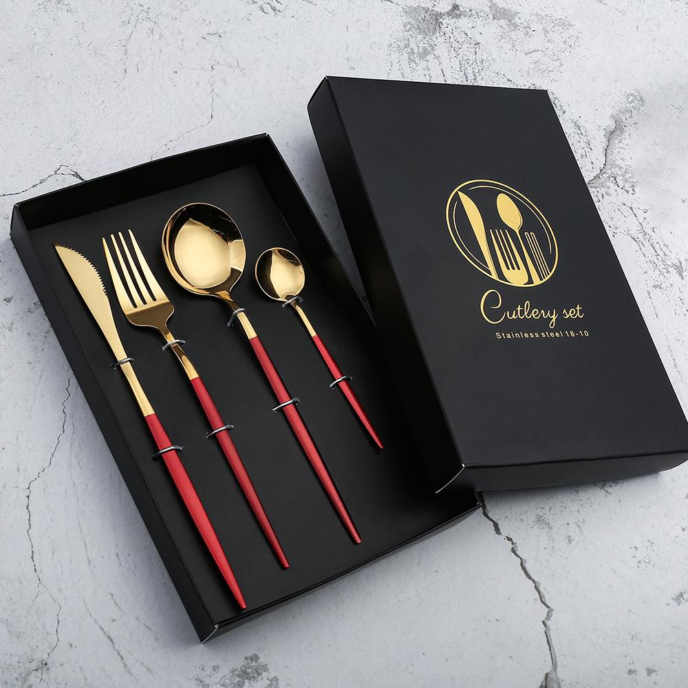 💰Köp billigt online Knife Fork and Spoon Gift Box Stainless Steel ...