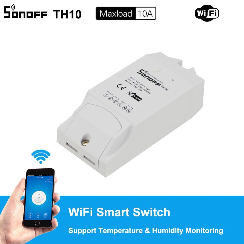 Buy SONOFF TH10 DIY WiFi Smart Switch With Tem.&Hum. Monitoring at ...