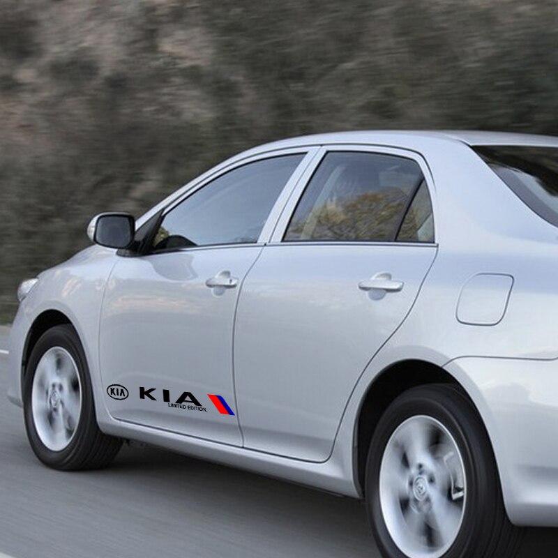 Buy 2 Pcs Car Door Stickers Side Sticker Car Body Stripe Sticker for ...