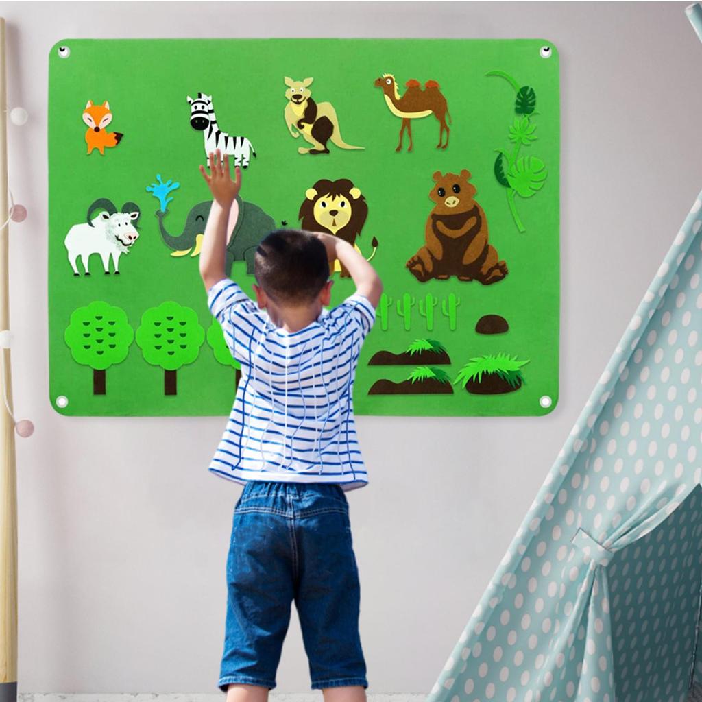 Cheap DIY Felt Board Toys Playboards Baby Educational Activity Story ...