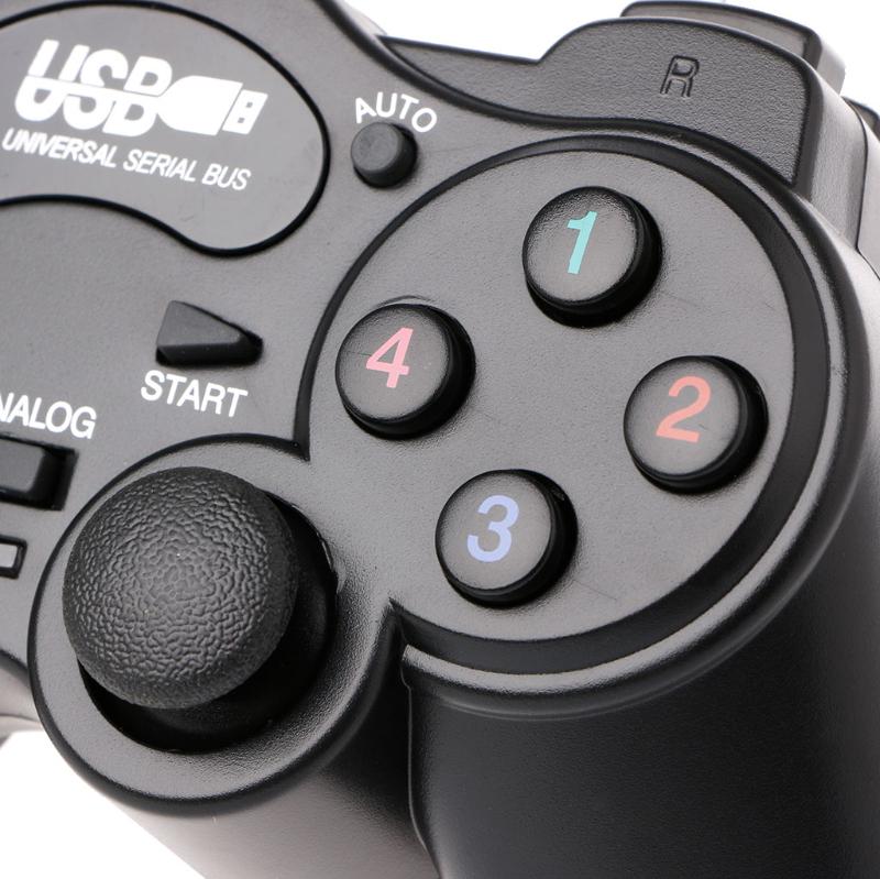 USB 2.0 Gamepad Gaming Joystick Wired Game Controller For PC Computer ...