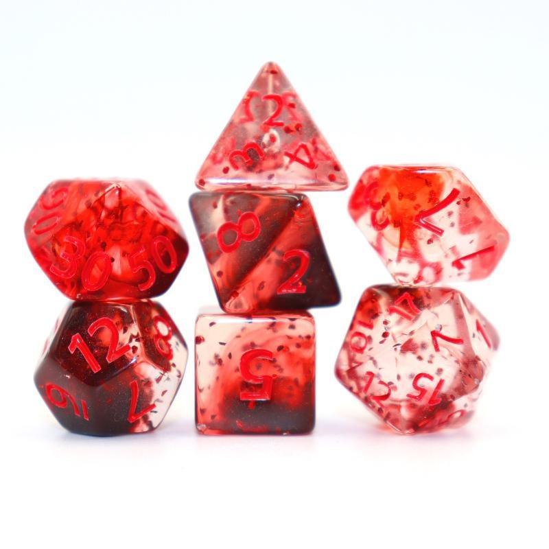 7 pezzi/set set di dadi DND in cristallo dadi da gioco da tavolo ...