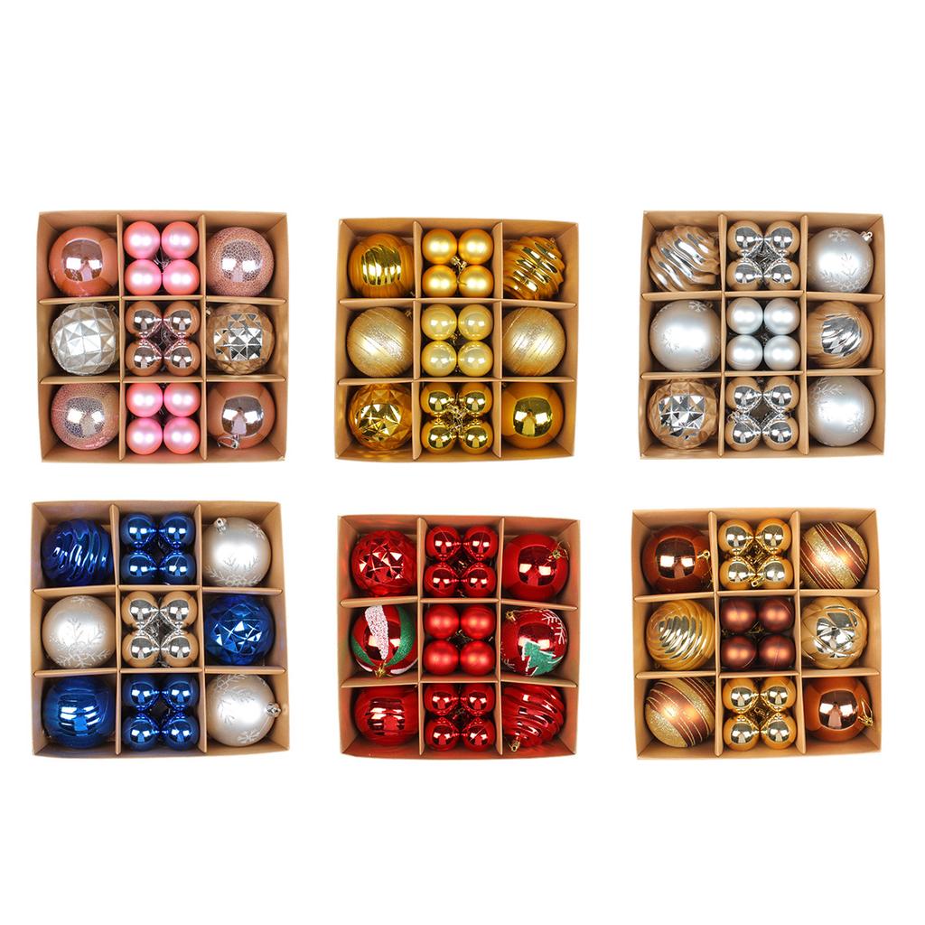 Buy Christmas Bauble Set of 30 Christmas Tree Baubles Box Package Xmas ...