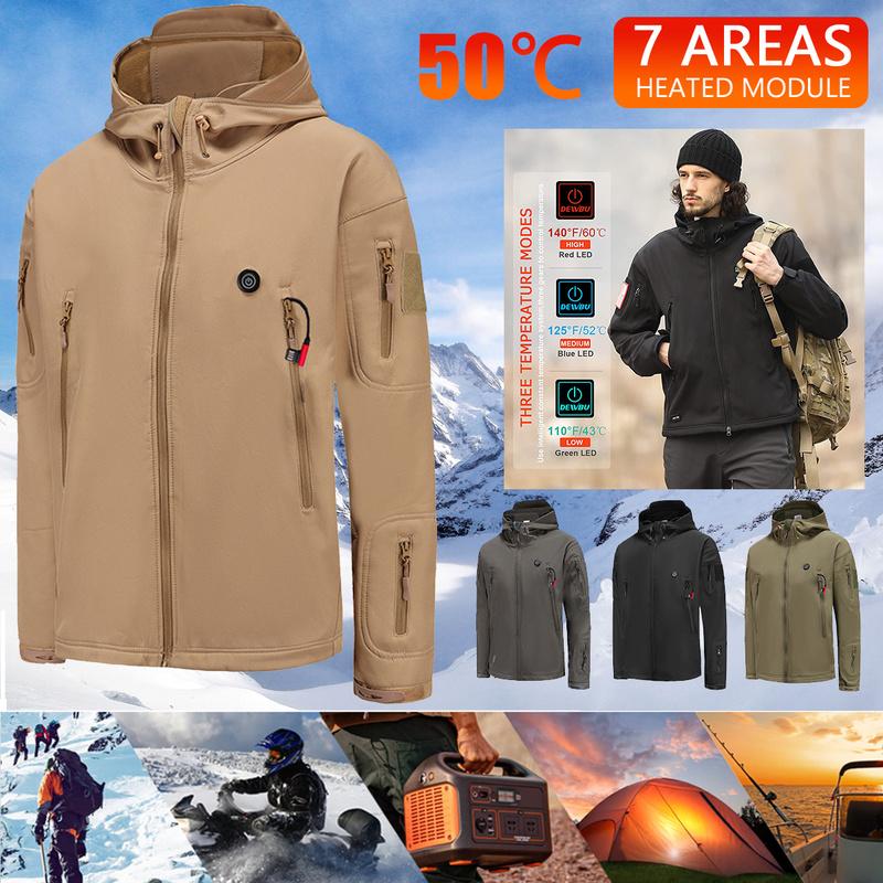 Cheap Heated Jacket with Battery Pack Winter Outdoor Soft Shell ...