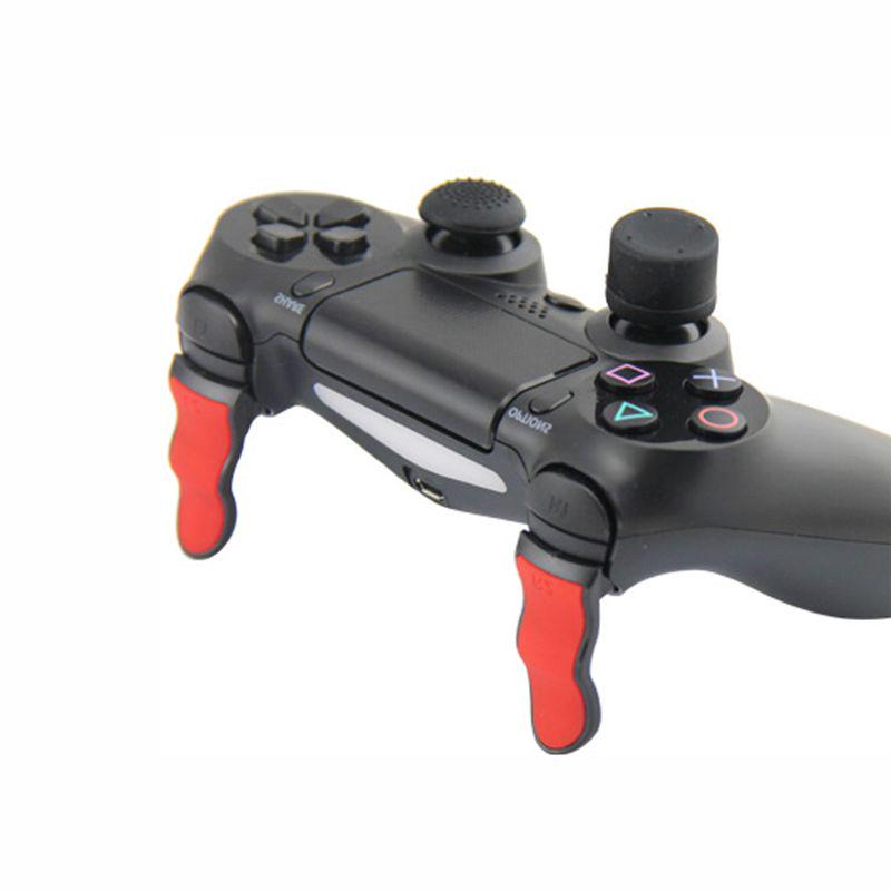 2Pcs Non-slip Bent L2 R2 Extended Triggers Buttons for PlayStation 4 ...