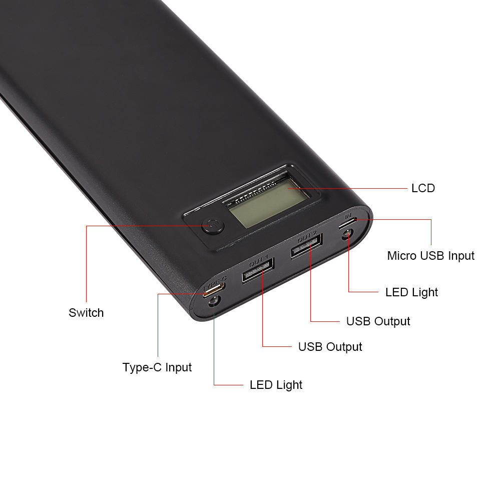 Buy Power Bank Case, Large Capacity Power Bank Kit, Mobile Phones for ...