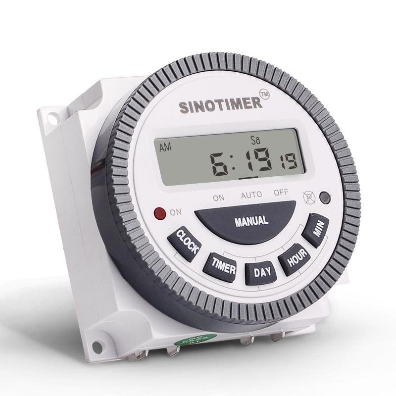 Buy Weekly Programmable Time Relay Digital Timer Switch With Detachable ...