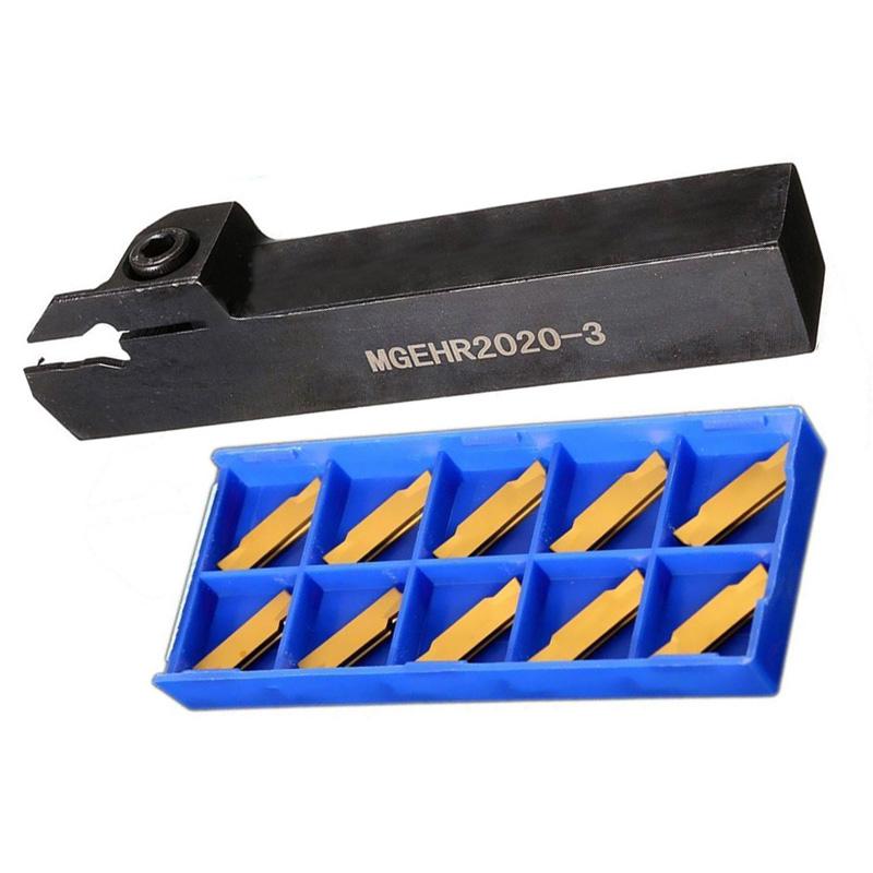 Buy 10*MGMN300 3mm Inserts MGEHR2020-3 Lathe Grooving Parting Cutter ...