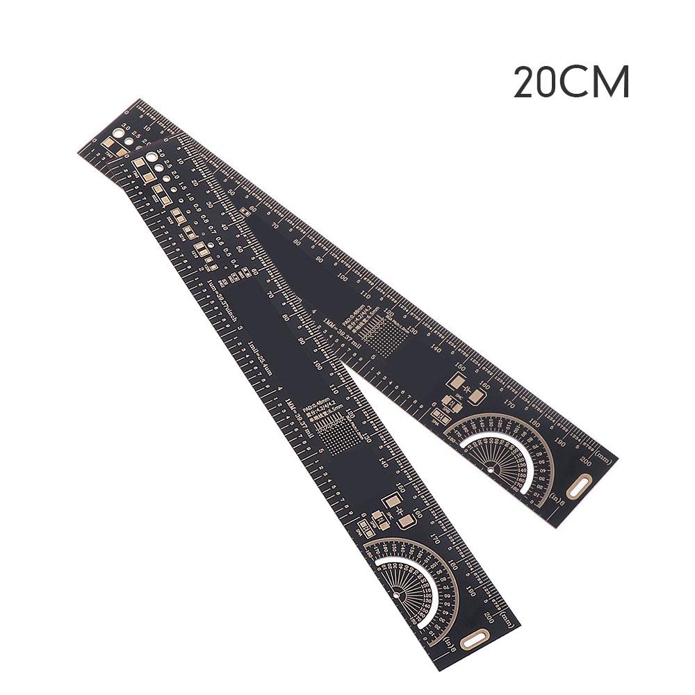 Buy 25cm 10 Inch Multifunctional PCB Ruler Measuring Tool Resistor ...