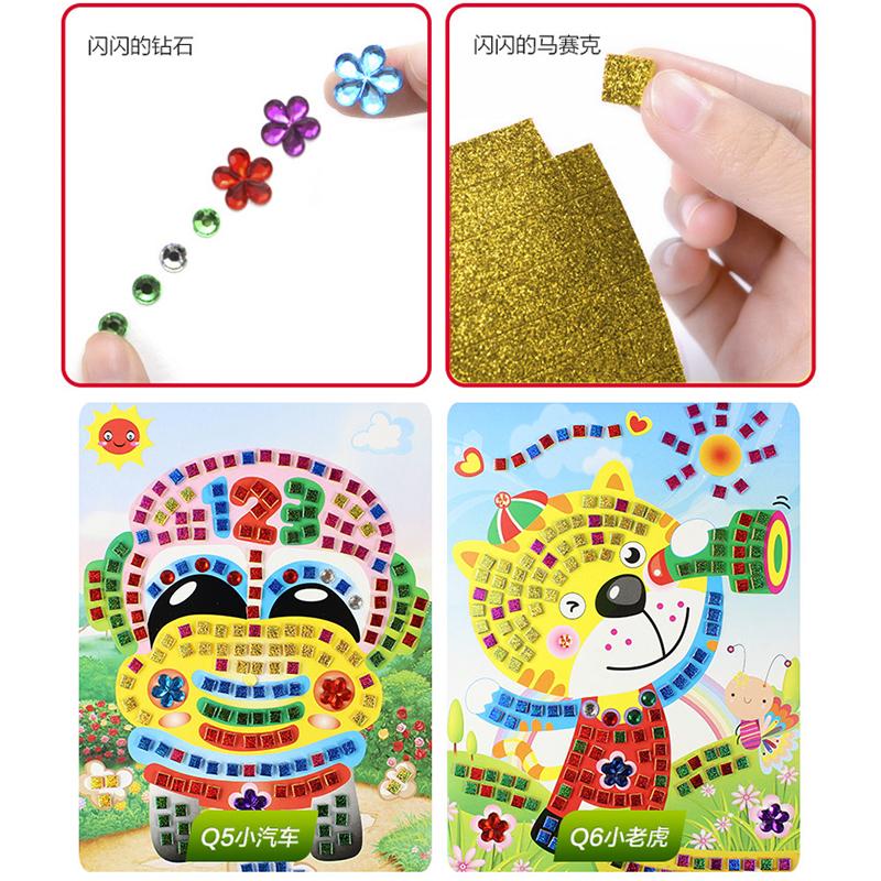 Cheap Kids Hand Craft Art Round Shape EVA Foam Mosaic Stickers 3D DIY ...
