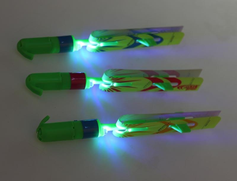 Buy 6 Amazing Arrow Rocket Copters. Led Lights Night Helicopter Flying ...