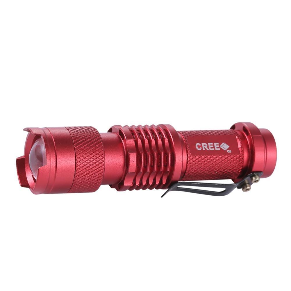 Ultrafire Cree Q5 LED Adjustable Focus Zoomable LED Flashlight Torch ...