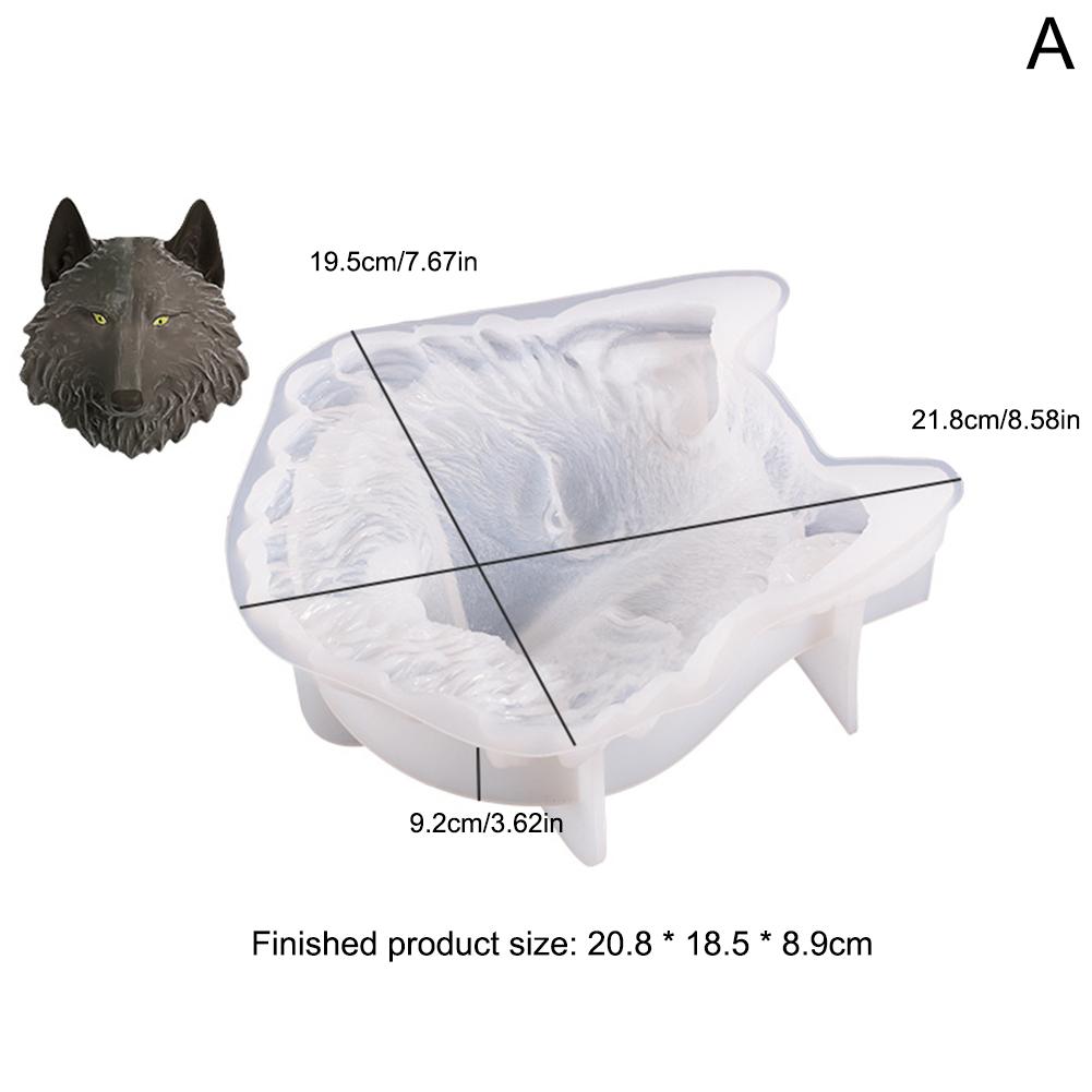 Cheap Animal Wolf Head Shape Resin Mould Epoxy Resin Silicone Molds ...