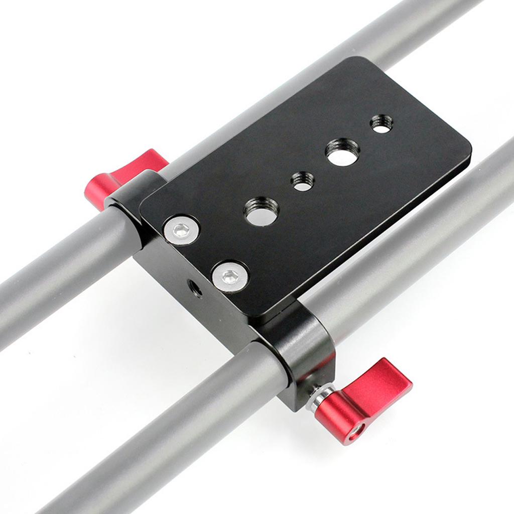 Buy Tripod Mounting Plate Stand Railblock 15mm Rod Clamp Support for ...