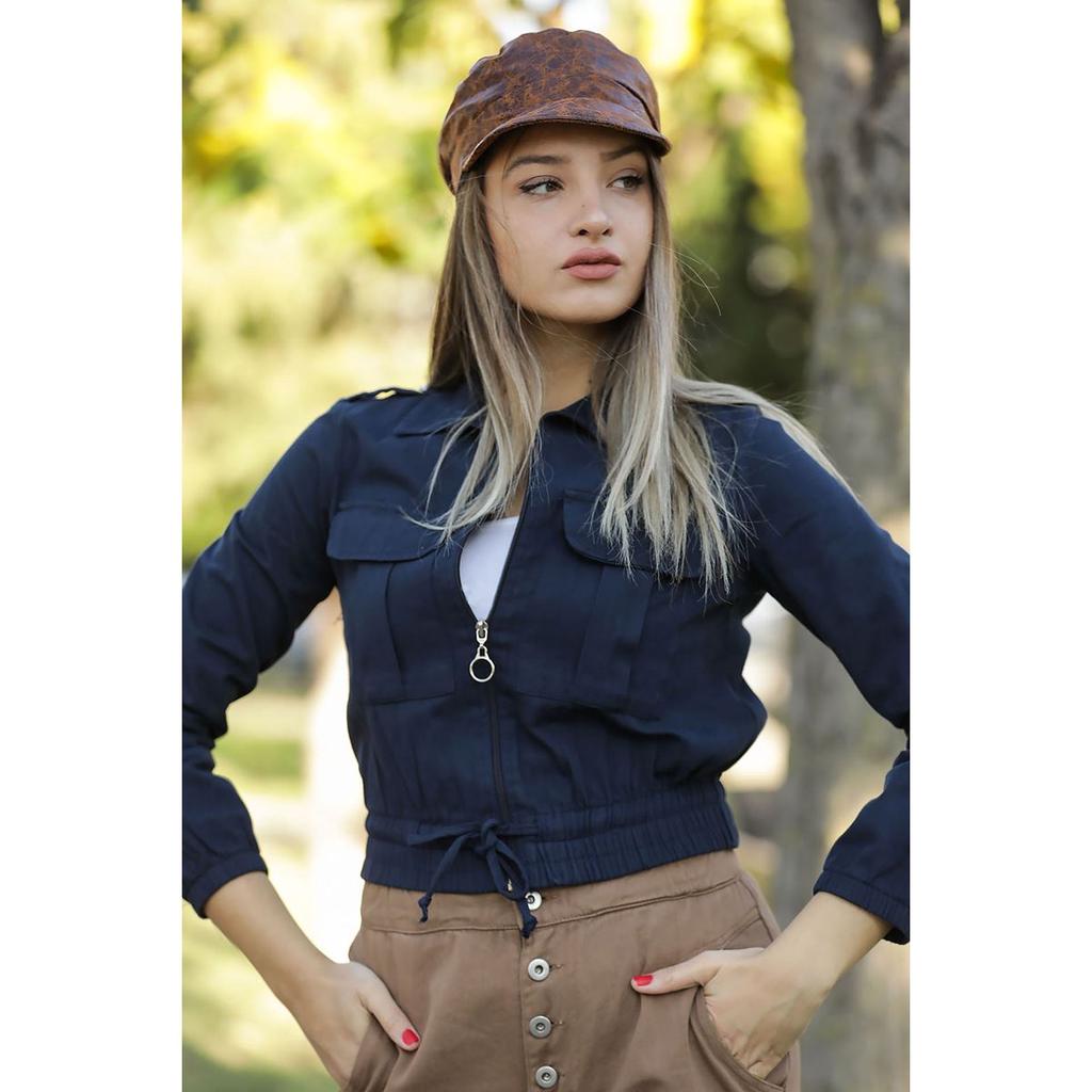 Buy Navy Blue Women's Short Jacket at affordable prices — free shipping ...