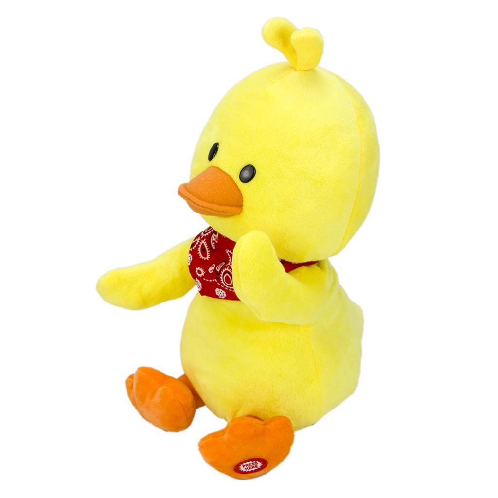 (Gouzi)Electric Cute Little Yellow Duck Plush Funny Toys Soft Stuffed ...
