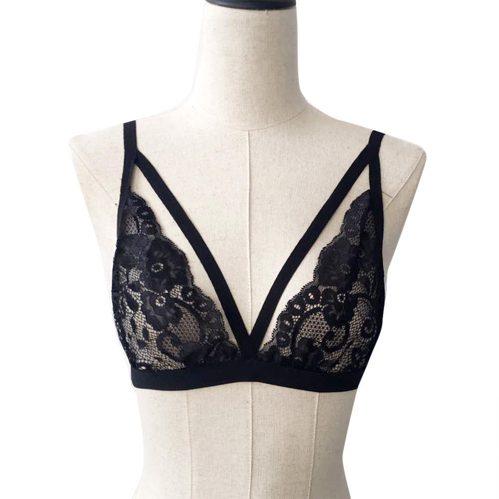 Women Sexy Floral Lace Bralette Bustier Crop Top Sheer Bra Buy At A Low