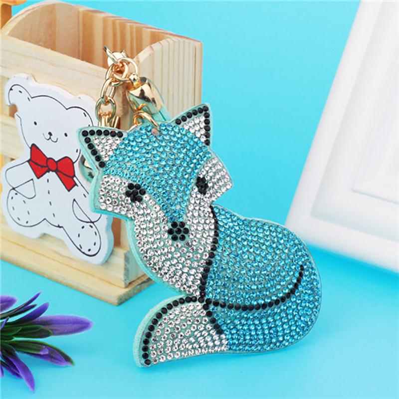 Buy Cute Key Ring Key Chain Rhinestone Lovely Crystal Design Handbag ...