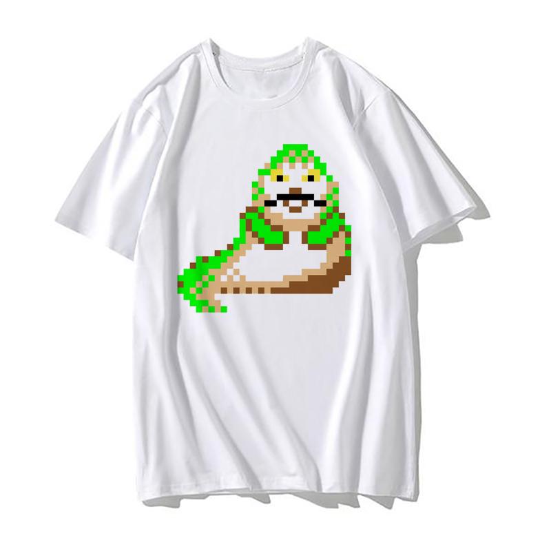 Buy Star Wars Jabba The Hutt Yoda Pixel Art Anime T Shirt Funny Cartoon ...