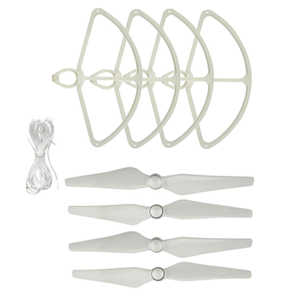 Buy 4x Drone Prop CW CCW + Propeller Cover Frame for DJI Phantom 4 ...
