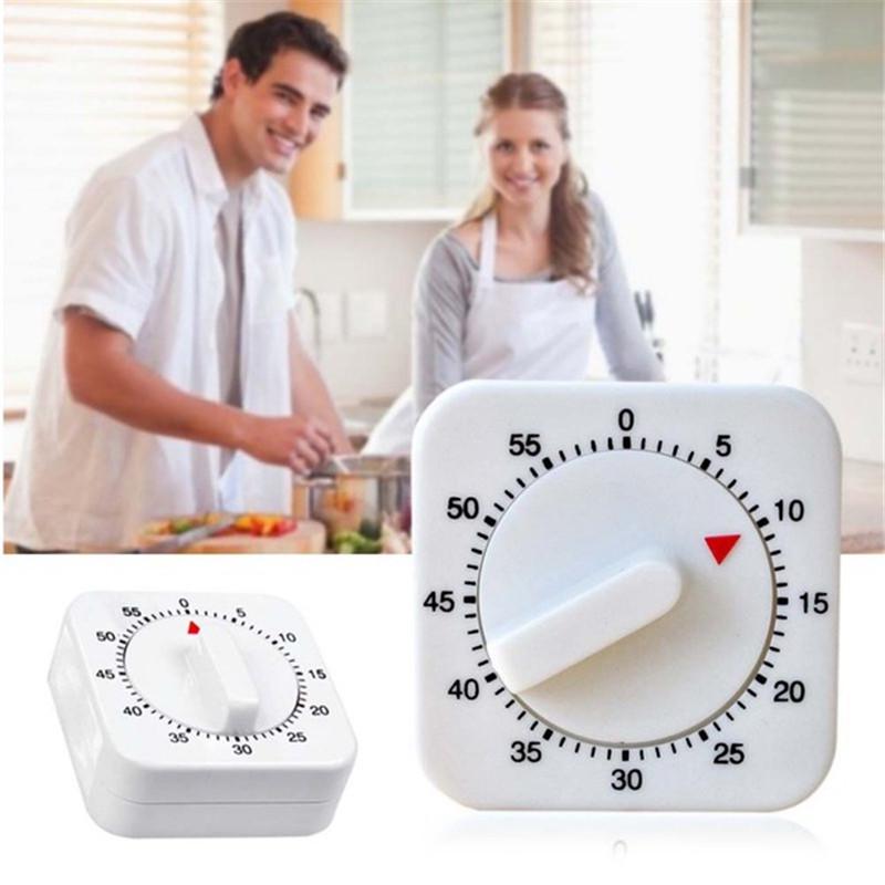 Buy Portable 60 Minutes Kitchen Timer Countdown Alarm Reminder White ...