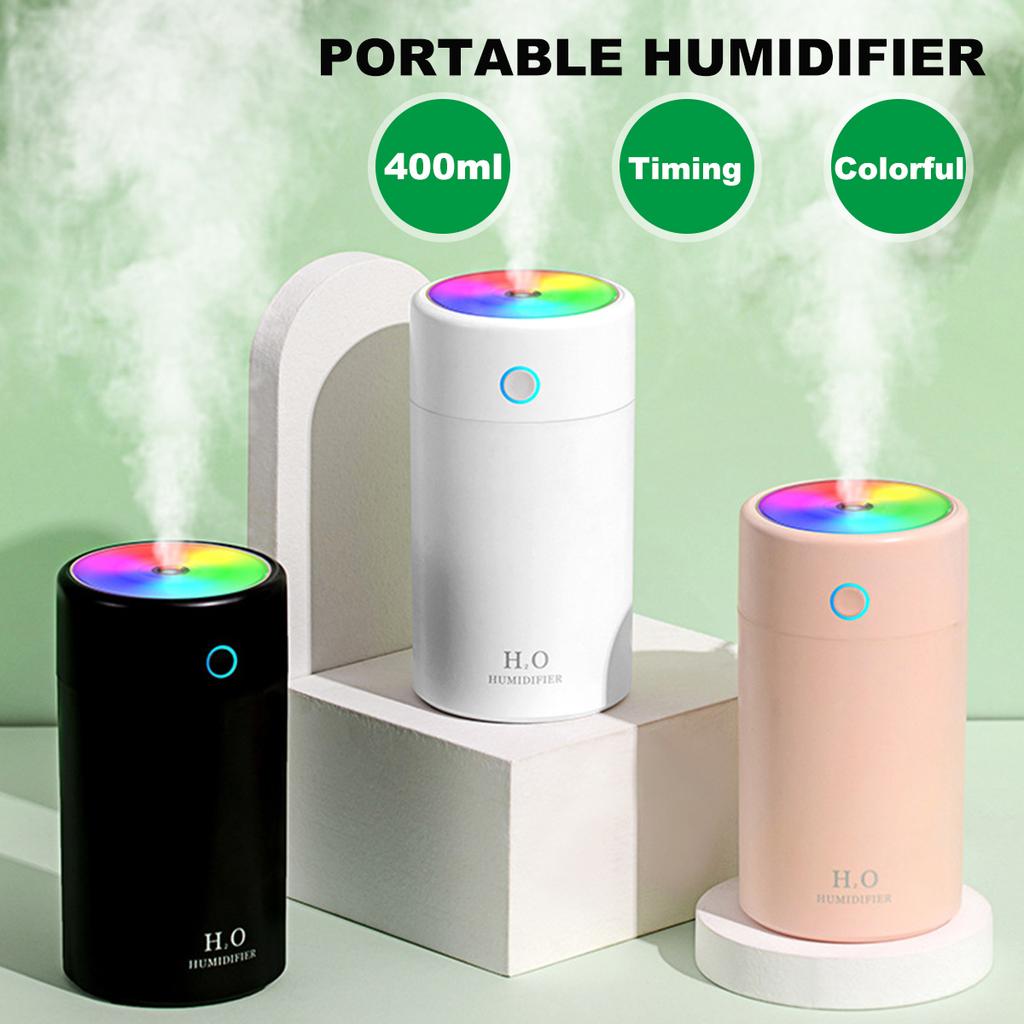 Buy 3 Colors Mini Portable Air Humidifier Ultrasonic Humidifiers Aroma ...