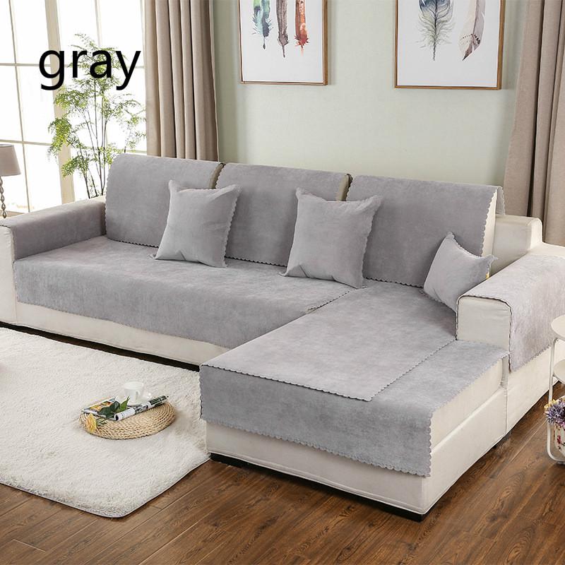 Buy Waterproof Sofa Pad Solid Color Modern Minimalist Universal Living ...