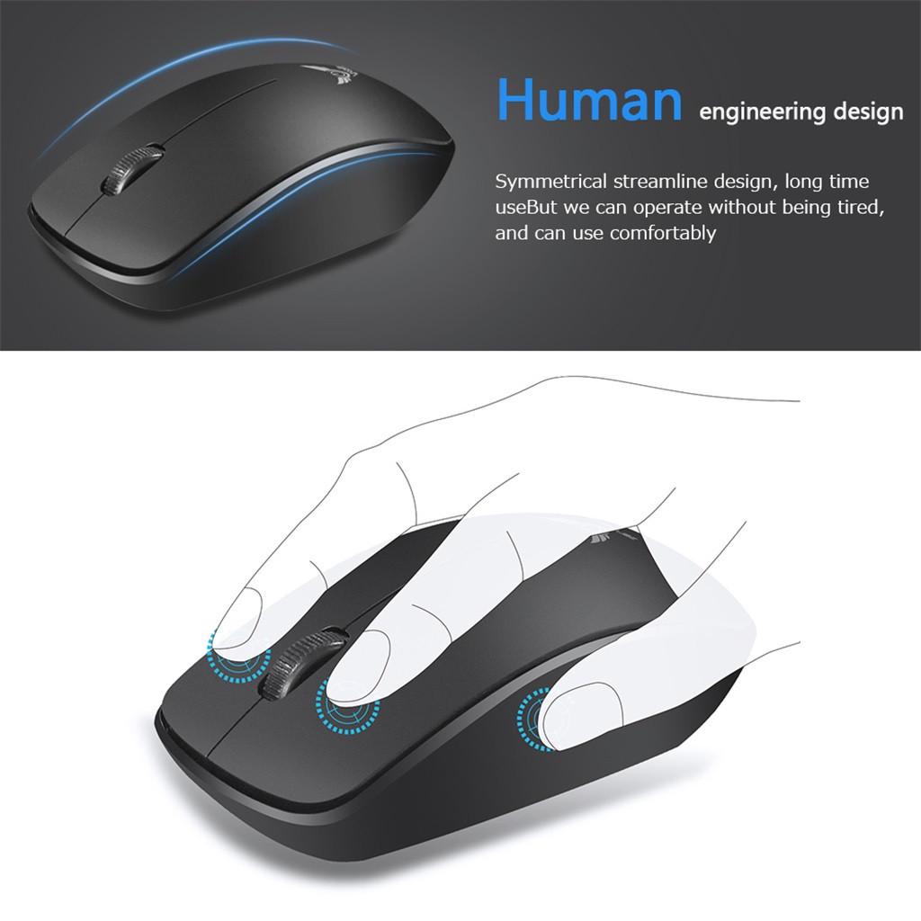 Buy ZERODATE T16 Wireless Mouse USB Receiver Optical Sensor For PC ...