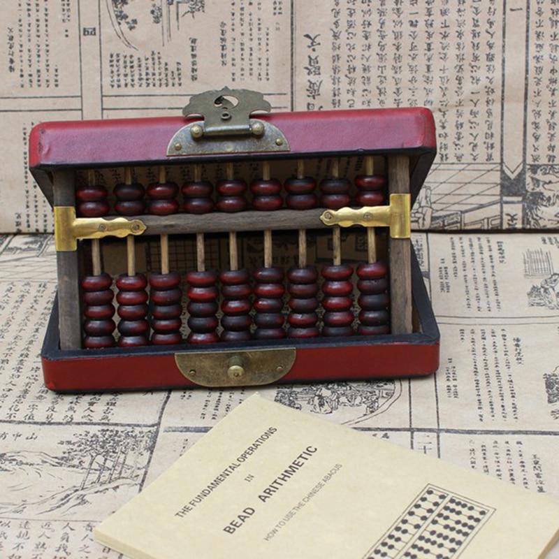Buy Vintage Chinese Wooden Bead Arithmetic Abacus Soroban Ancient ...