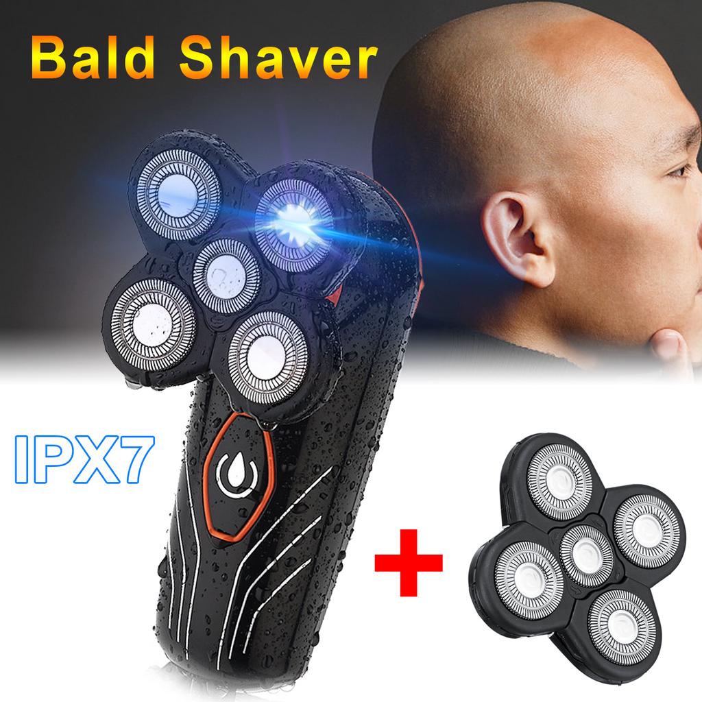 Buy 5 Heads Men‘s Electric Shaver Hair Trimmer Rechargeable Waterproof ...