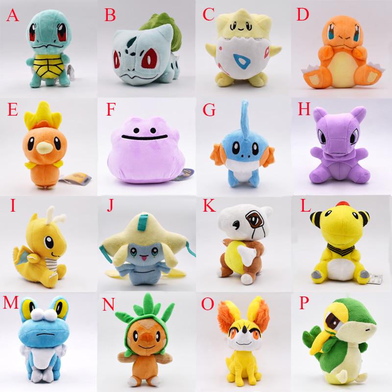 Buy 16Styles 11-18CM Jirachi Cubone Charmander Snivy Ditto Froakie ...