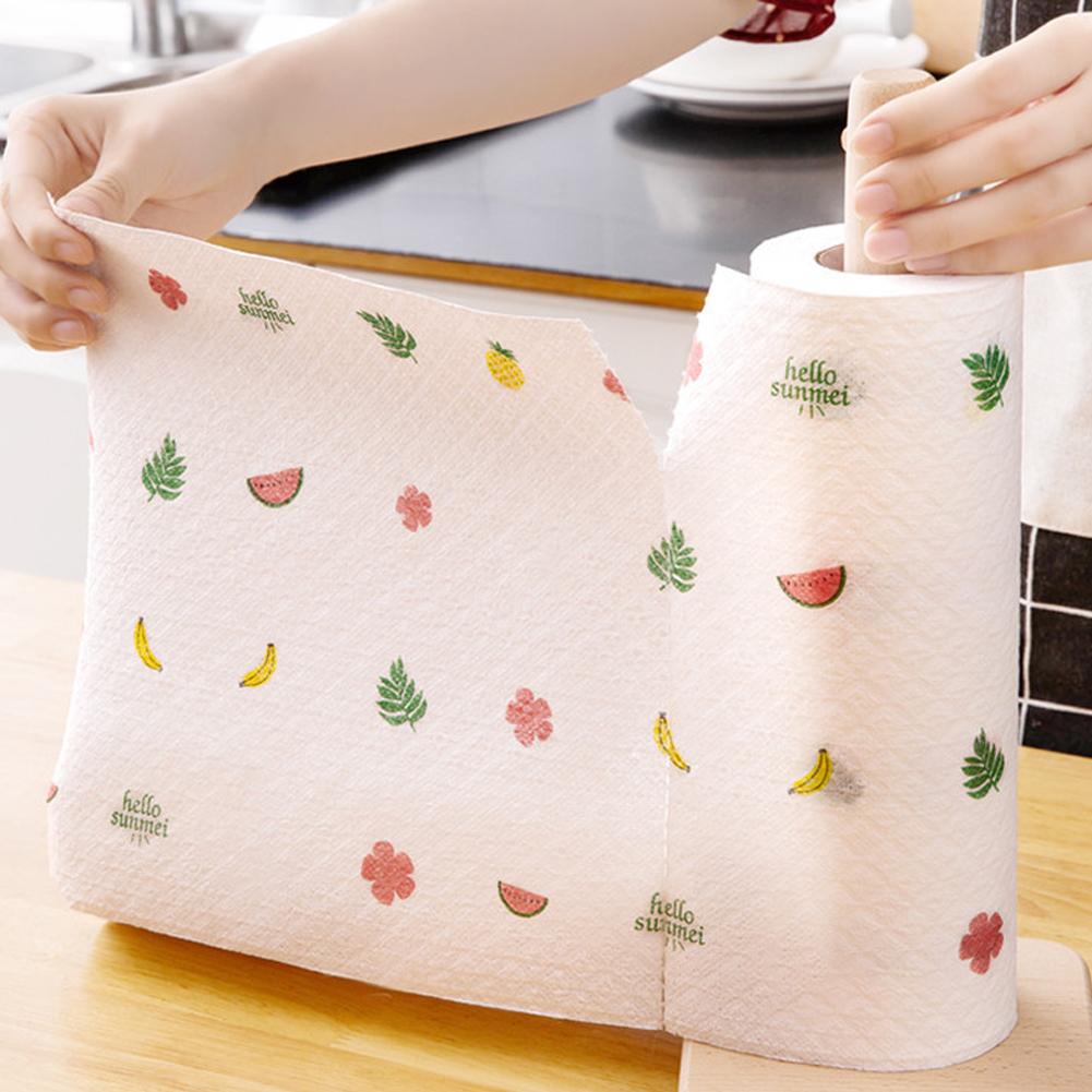 Kaufe Cleaning Cloth Rolls Lazy Rags Dry Washable Disposable Dish ...