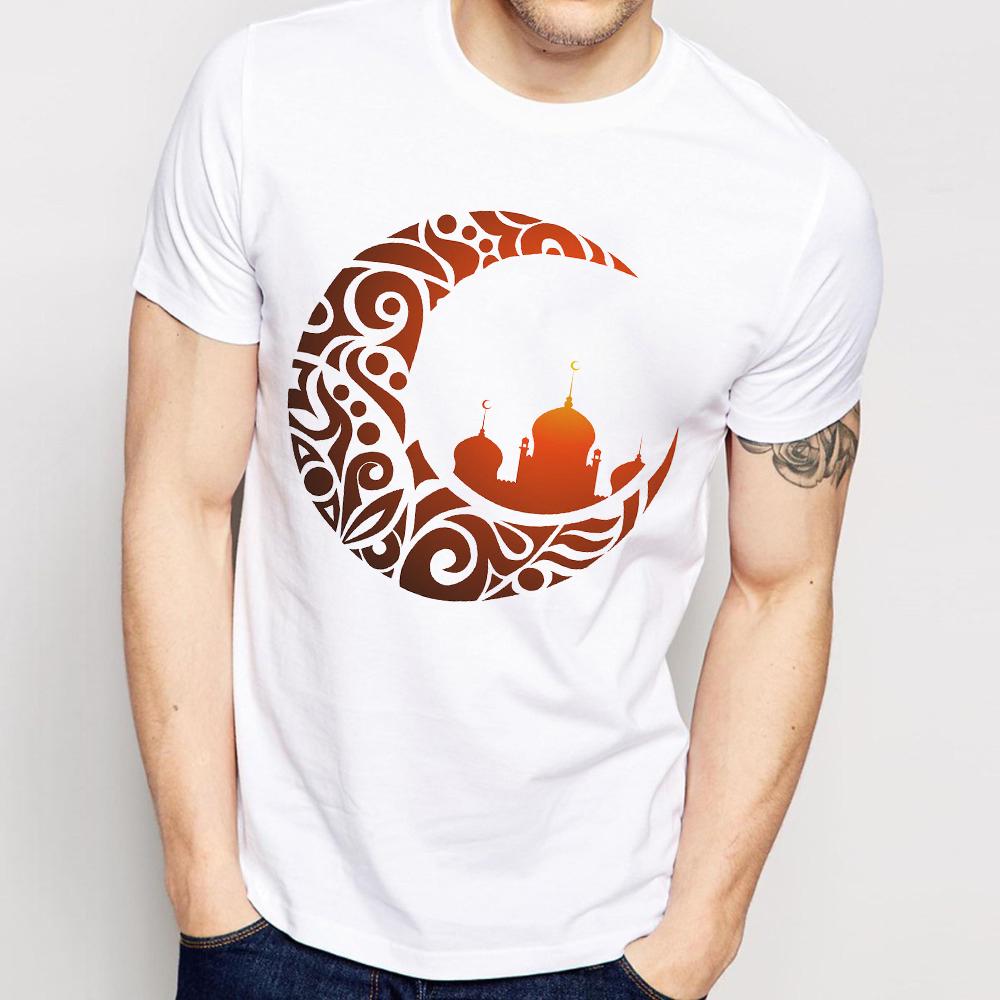 Buy Islamic Muslim Ramadan Kareem Holiday Tshirt Men Summer White ...